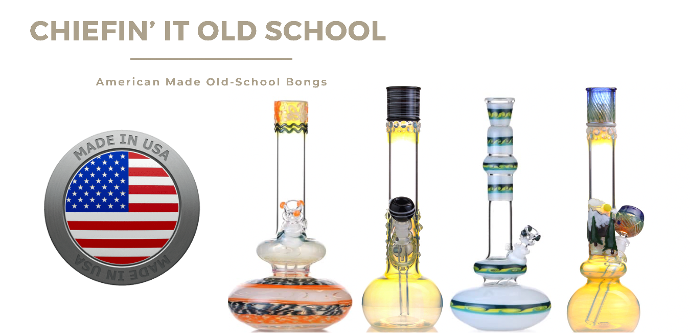 Old School Bongs | Vintage Glass Bongs For Sale | Free US Shipping