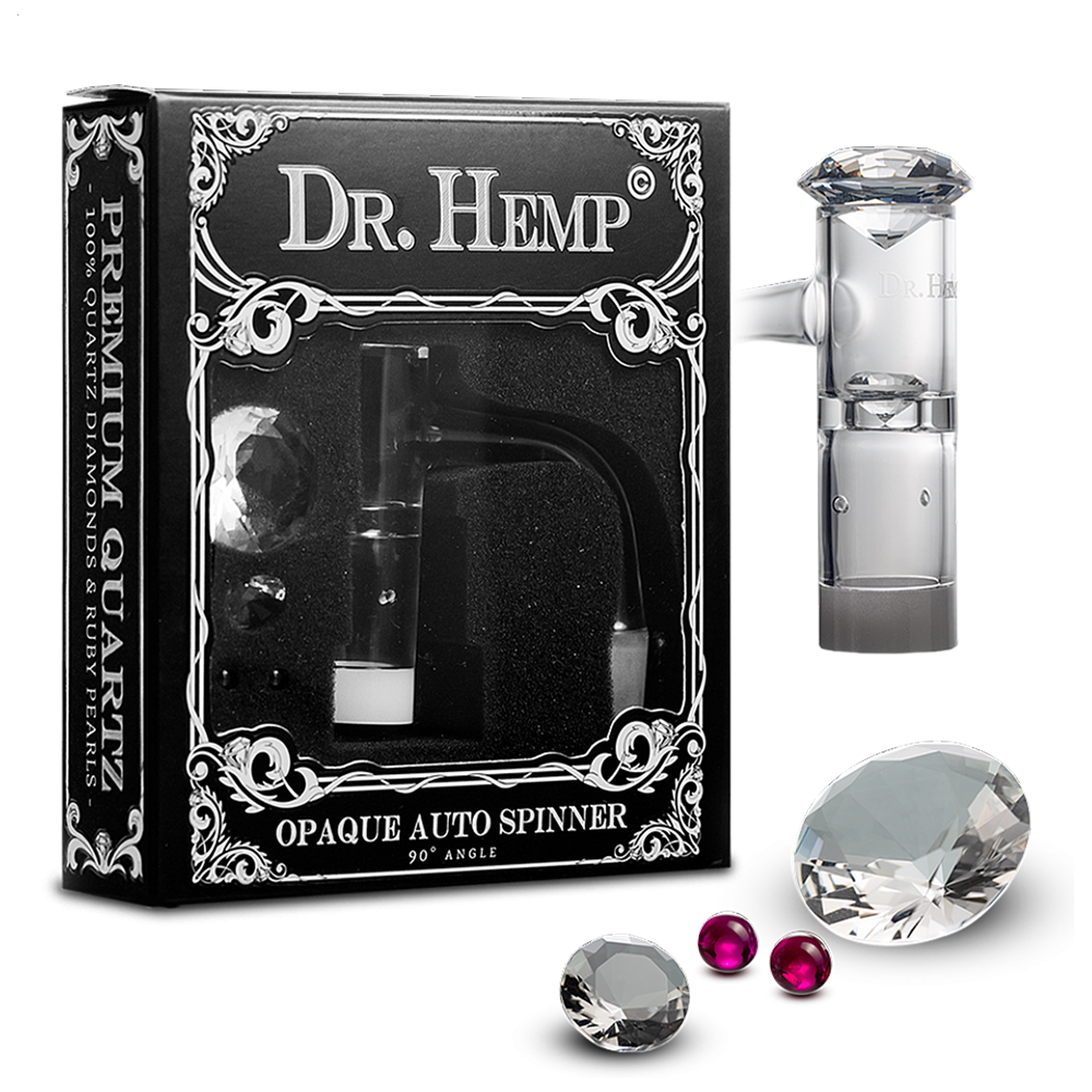 Dr. Hemp 14mm Diamond Quartz Opaque Auto Spinner