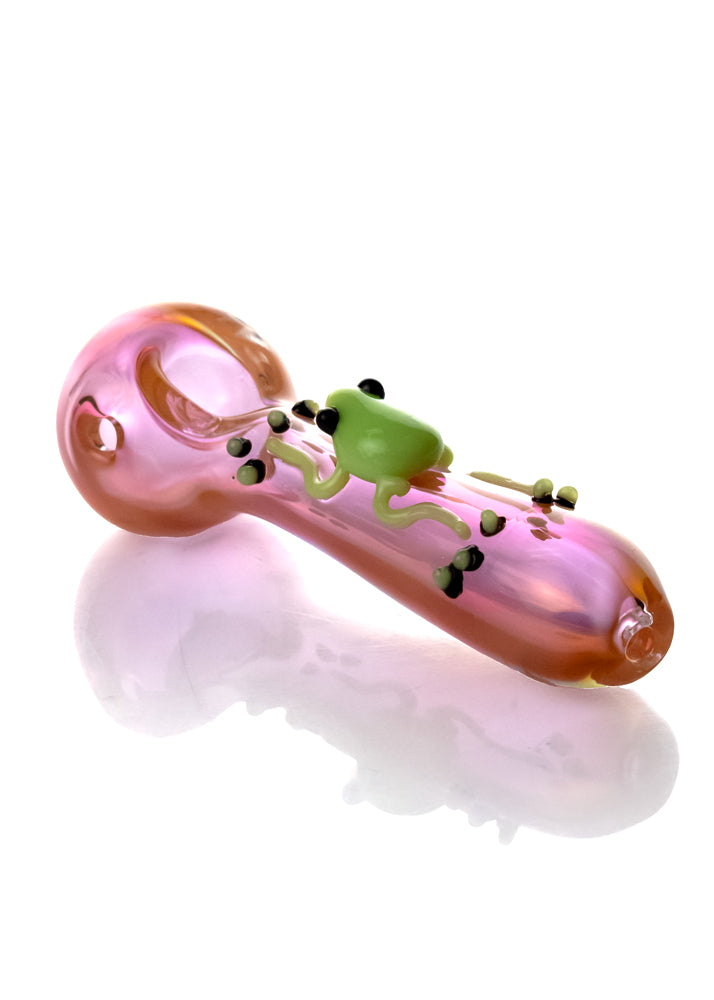 Gold Fumed Frog Pipe