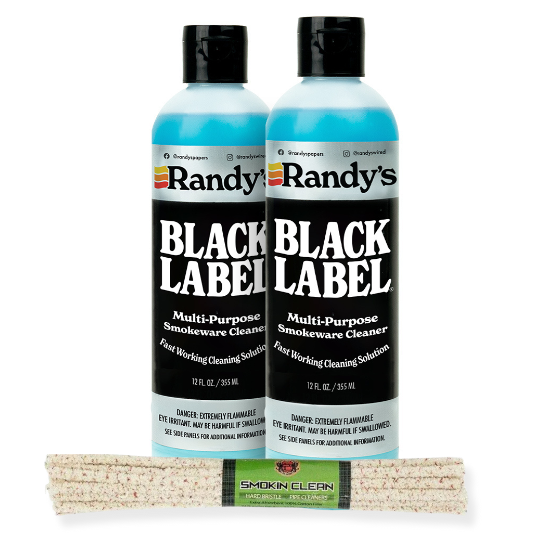 Randy's Black Label Cleaner 2 Pack + Hard Bristle Brushes