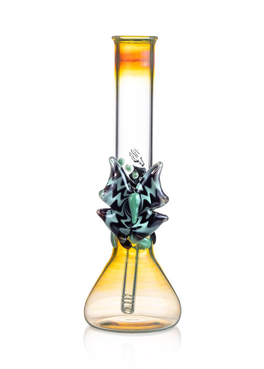 Trident Glass 13" Butterfly Beaker Fumed Bong