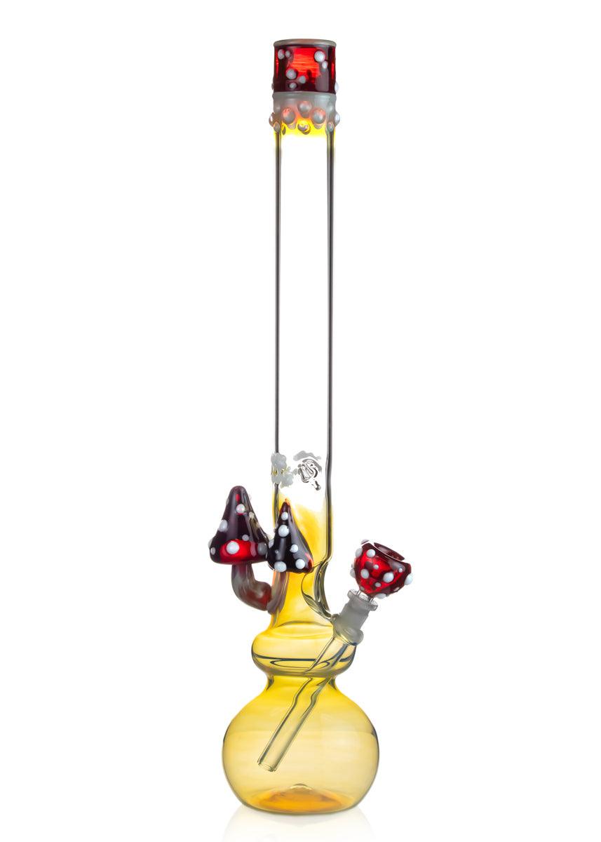 Trident Glass 21" Mushroom Double Bubble Bong