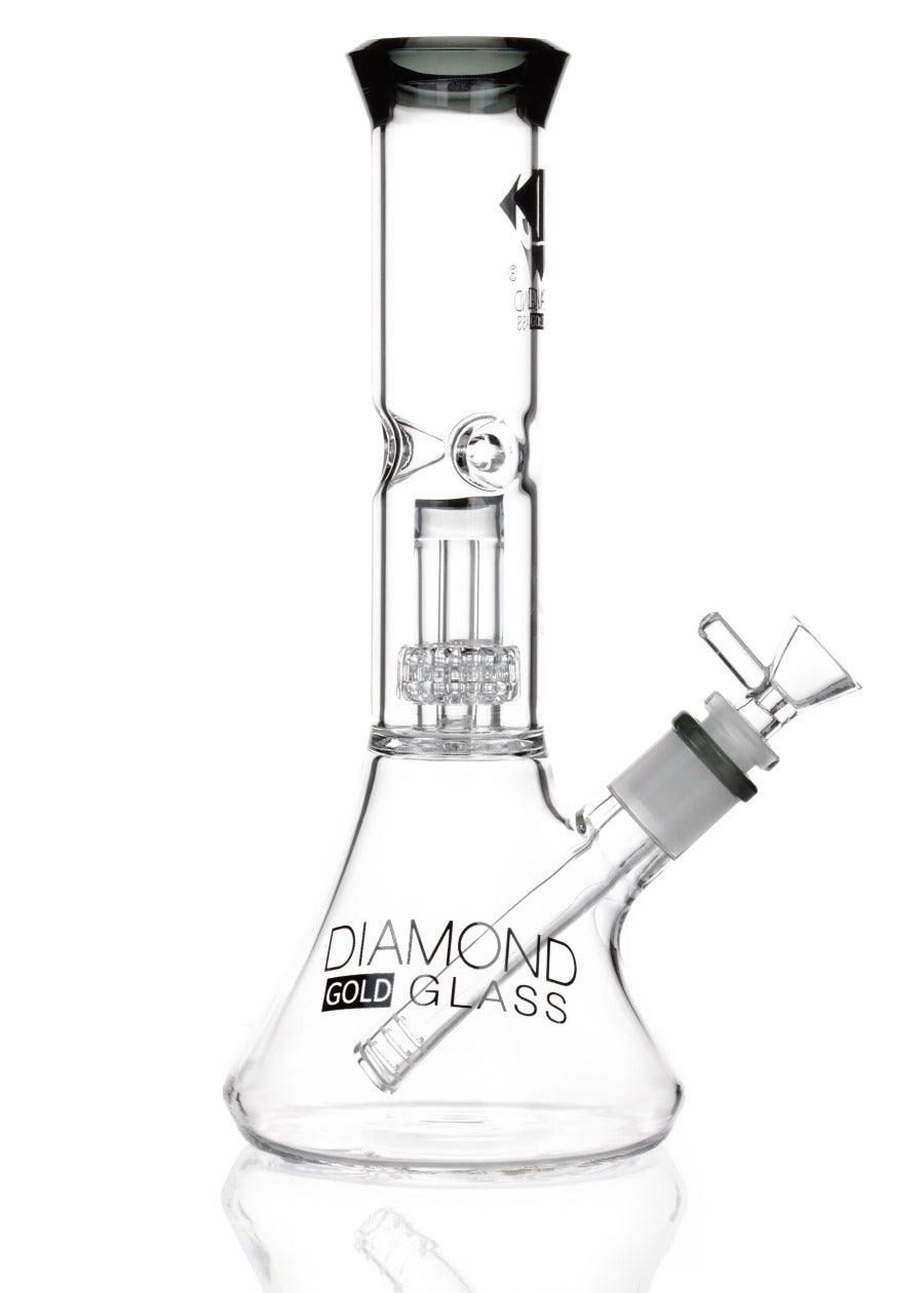 10" Matrix Perc Beaker Bong | Diamond Glass® | Free Shipping