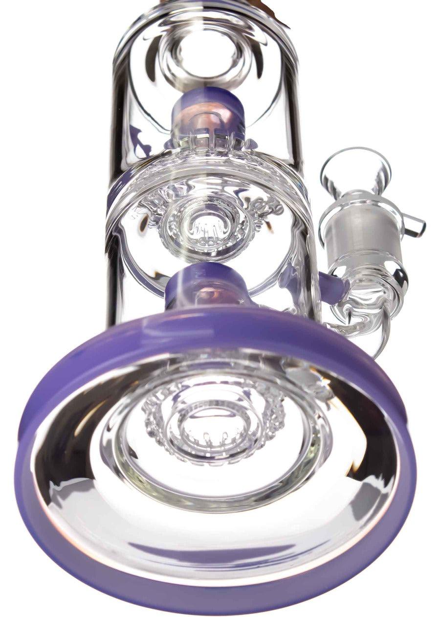 12" Double Matrix Bong | Diamond Glass® | 15% Off + Free Shipping